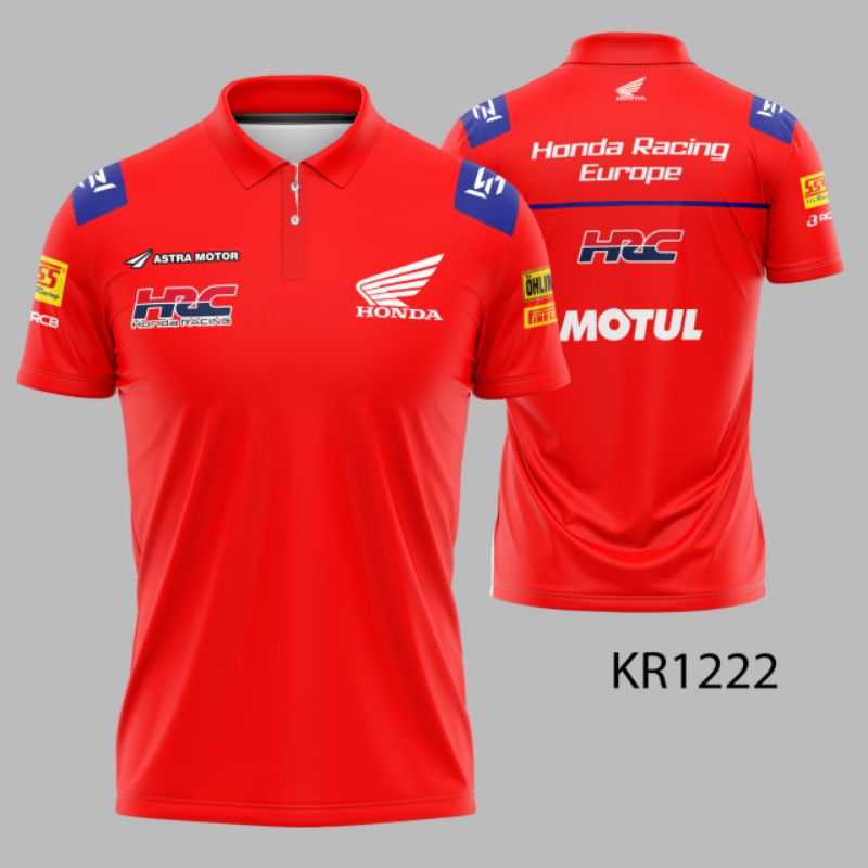 Jual Kaos Jersey HONDA RACING EUROPE MotoGP Formula 1 KR1222 Custom ...