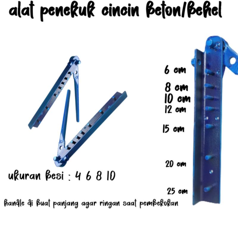 Jual alat tekuk besi behel 4 6 8 10 penekuk besi beton alat pembuat ...
