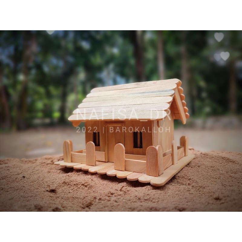 Jual MINIATUR RUMAH STIK ES KRIM KECIL | Shopee Indonesia