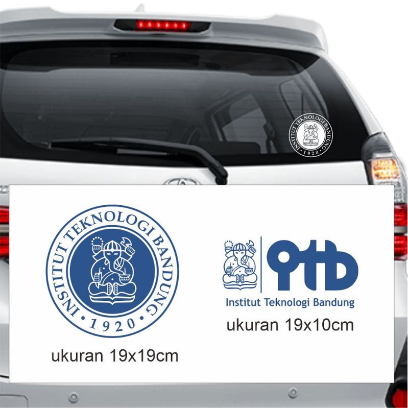 Jual Stiker Cutting ITB Stiker Laptop Kaca mobil Visor Windsheild ...