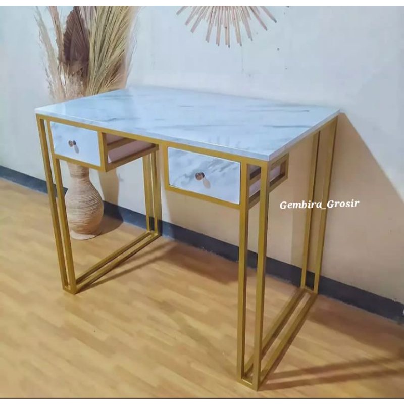 Jual meja rias make up nail art meja saloneja tv konsol console custom ...