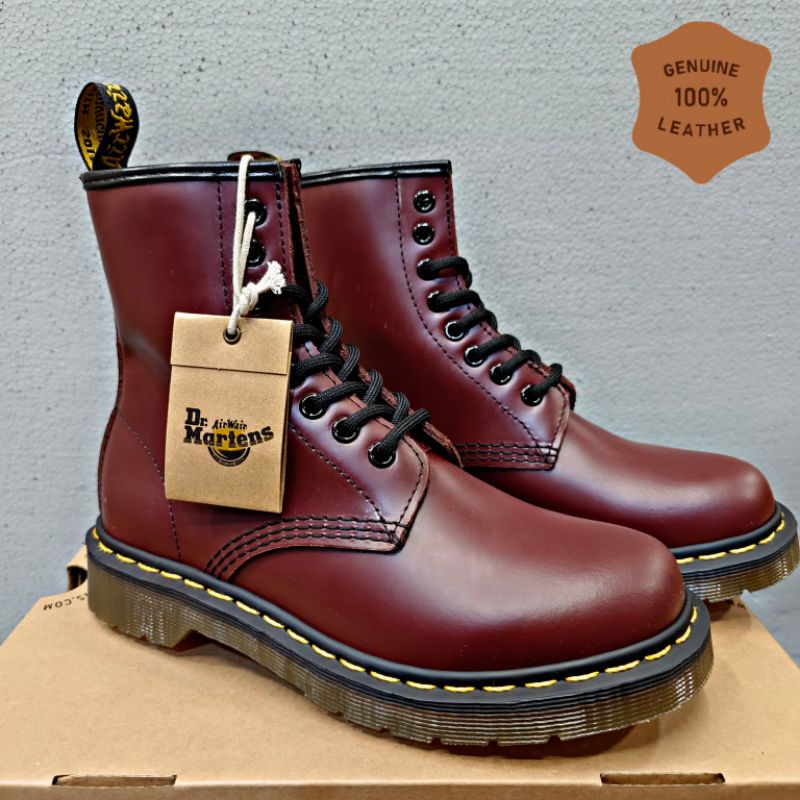 Jual (HOT ITEM) NEW Sepatu Docmart Boots Dr.martens 1460 Red Cherry 8 hole Ultimate PK Quality ...