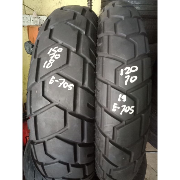 Jual Ban SHINKO E705 TRAIL MASTER 120/70-19 dan 150/70-18 ban dual ...