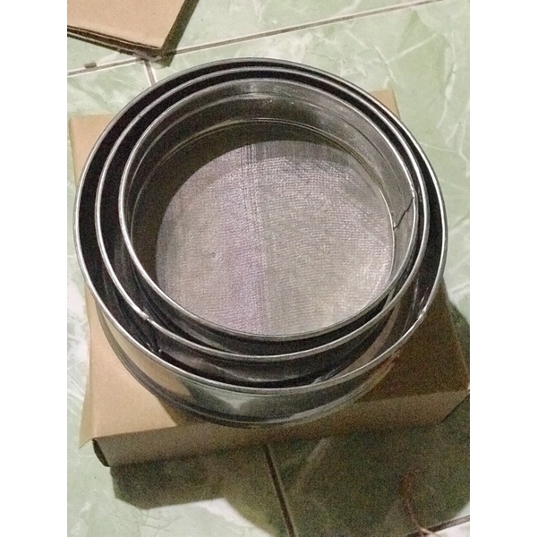 Jual 1(Set) SARINGAN TEPUNG stainless steel anti karat / SARINGAN KOPI ...