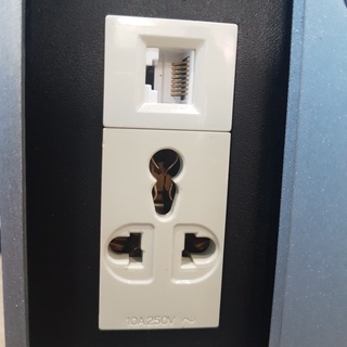 Jual Table Top 3 COLOKAN LISTRIK LAN LINE TELEPON Meja Kantor Lantai ...