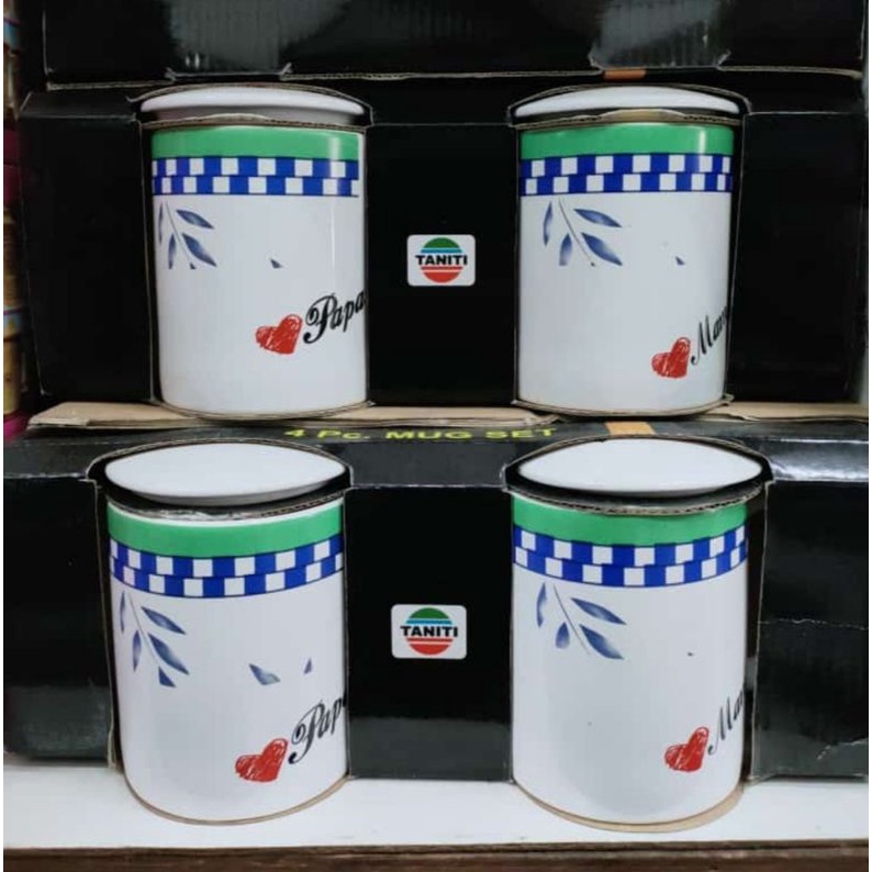 Jual Mug keramik dengan tutup TNT kecil (tanpa sendok) (2pcs per set ...
