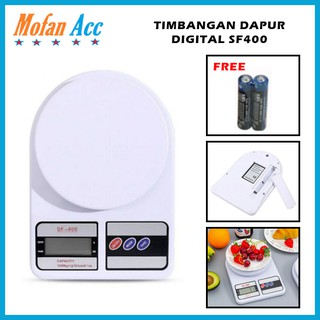 Jual Timbangan Dapur Digital SF400 10Kg FREE BATERAI Kitchen Scale SF 400 Kapasitas Kue Tepung ...