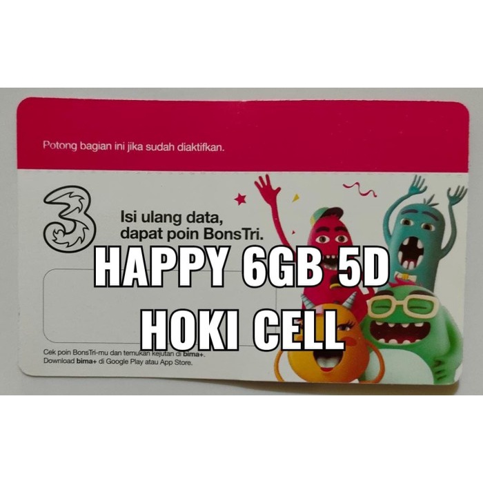 Jual Voucher Data tri HAPPY 6 GB 5HARI | Shopee Indonesia