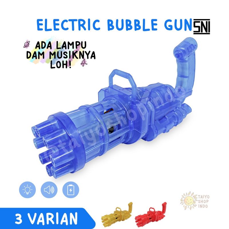 Jual Mainam Pistol Gelembung Automatic Tanpa Musik Bubble Gun Machine ...