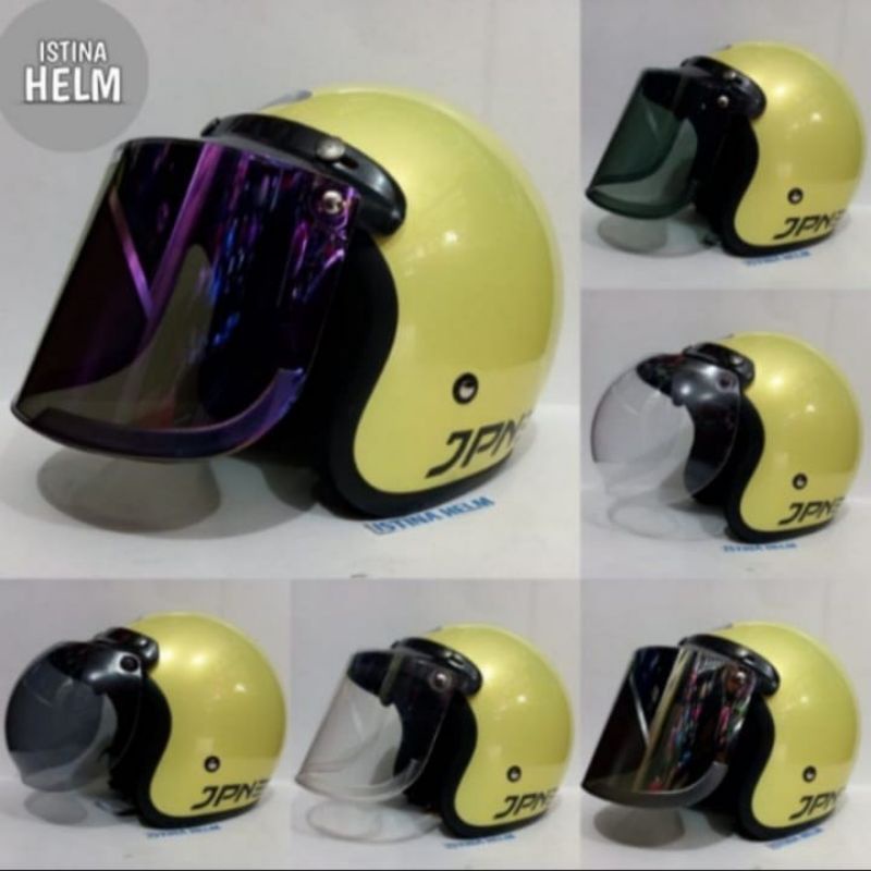 Jual HELM JPN KUNING LEMON UKURAN M L XL | Shopee Indonesia