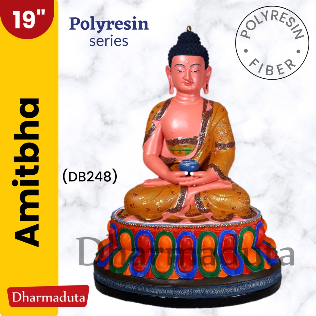 Jual Poly Amitabha 19in Polyresin Fiber Warna Colour Red Body ...
