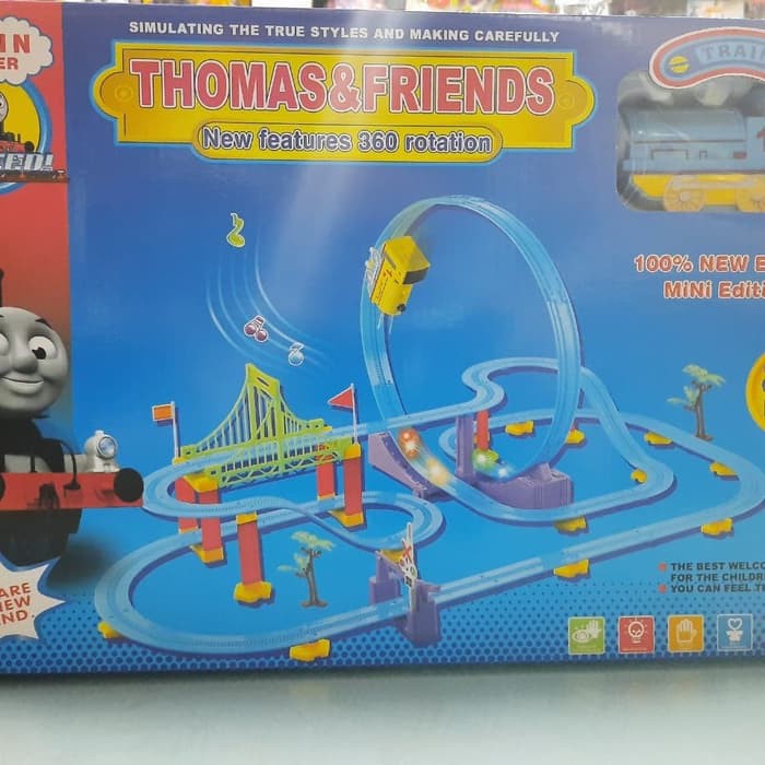 Jual Track Thomas Set Rotate 360 Derajat Jalur Kereta Api Lintas Train ...