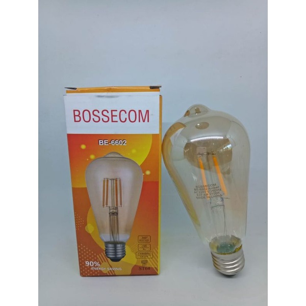 Jual LAMPU DEKOR KUNING 4W FILAMEN LED CLEAR WARM WHITE BENING BOSSECOM ...