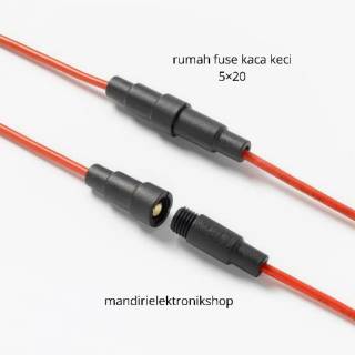 Jual Rumah fuse kaca kecil 5×20 /holder fuse kaca / rumah sikring ...