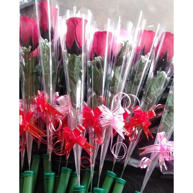 Jual bunga mawar merah plastik/palsu/artificial/asli. red rose 1 ...