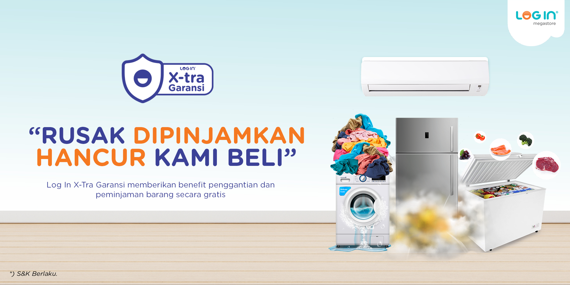 Toko Online LOG IN MEGASTORE Official Shop | Shopee Indonesia