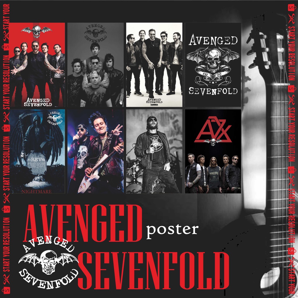 Jual Poster Music Rock Avenged Sevenfold / Poster Band Rock Avenged ...