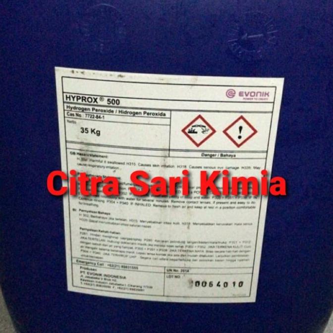 Jual Hidrogen Peroksida / H2O2 / Hydrogen Peroxide 1 Pail 35 kg ...