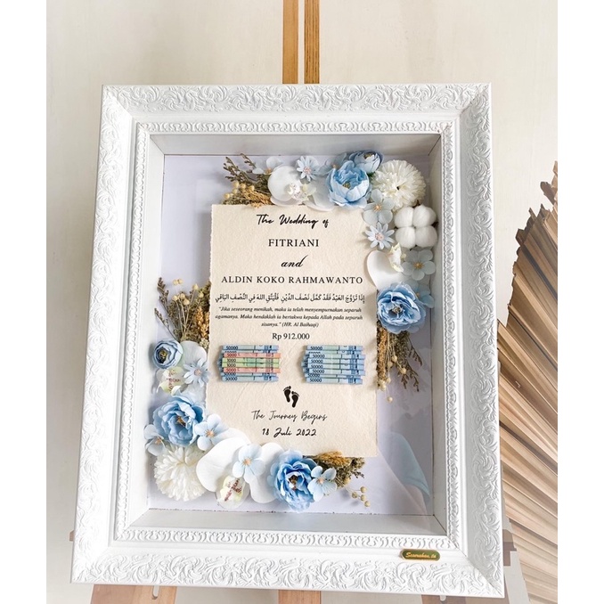 Jual MAHAR KERTAS AESTHETIC/ MAHAR FIBER PUTIH/ MAHAR NIKAH / MAHAR ...