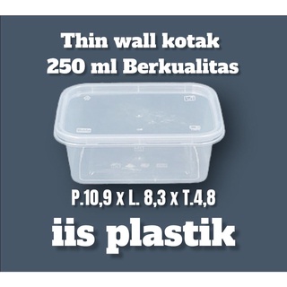 Jual Thinwall kotak 200 ml, 250 ml, 350 ml, 1000 ml, 1500 ml, 2000 ml, 3000 ml isi 25 pcs ...