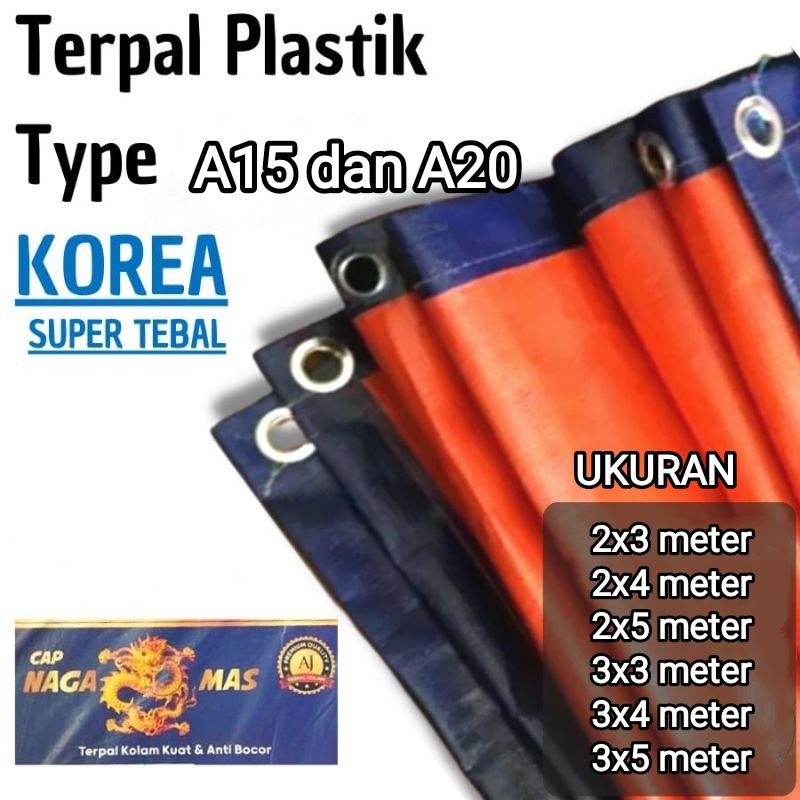 Jual Terpal plastik lembaran super tebal a15 dan a20 ukuran 2x3 2x4 2x5 ...