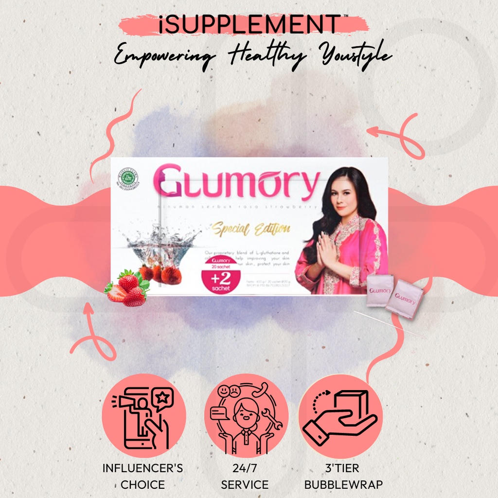 Jual Glumory Collagen Beauty Drink 22 Sachet Sachets Indonesia|Shopee ...