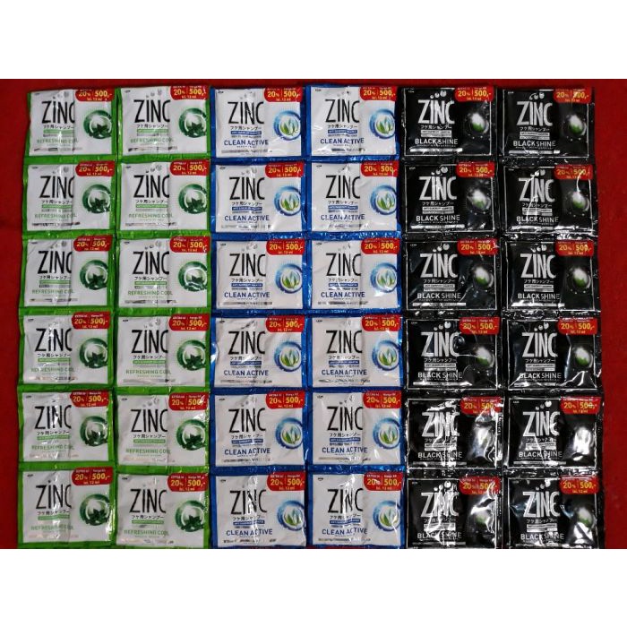 Jual SHAMPOO ZINC SACHET 10 ML 1 RENTENG 12 SACHET 24 PCS | Shopee ...