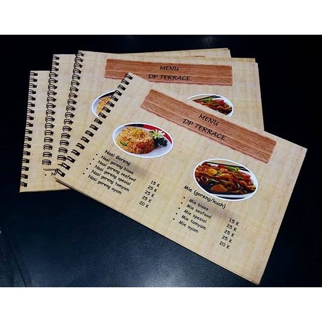 Jual CETAK BUKU MENU DAN BENTUK USAHA LAINNYA / BUKU MENU HARDBOARD ...