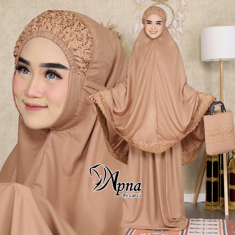 Jual Mukena Khadijah Renda/ Mukena brokat bagus murah | Shopee Indonesia