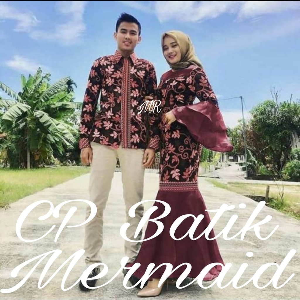 Jual BAJU KAPEL BATIK SUAMI ISTRI MUSLIM MUSLIMAH COUPLE PRIA WANITA ...