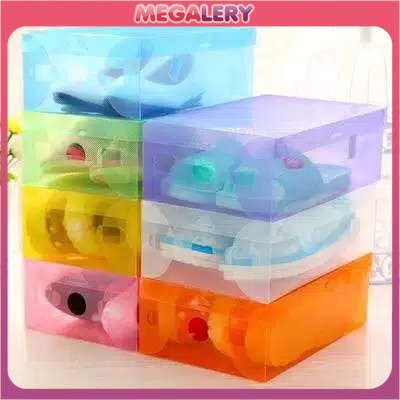 Jual Kotak Sepatu Lipat Transparan Serbaguna Shoes Box Organizer ...
