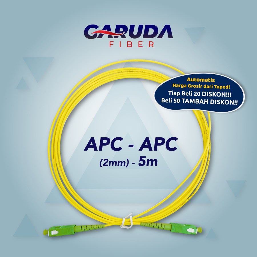 Jual Patch Cord SC APC - APC, 2MM (5 meter) | Shopee Indonesia