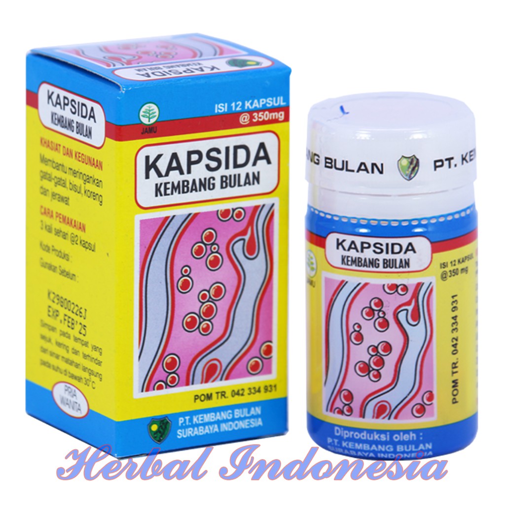 Jual KAPSIDA Kapsul bersih darah | Bersihkan Jerawat | Kembang Bulan ...