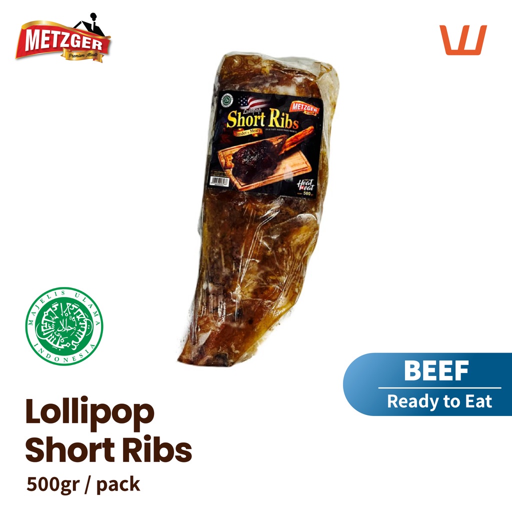 Jual Lollipop Short Ribs 500 Gr Ready to Heat and Eat Halal Metzger ...