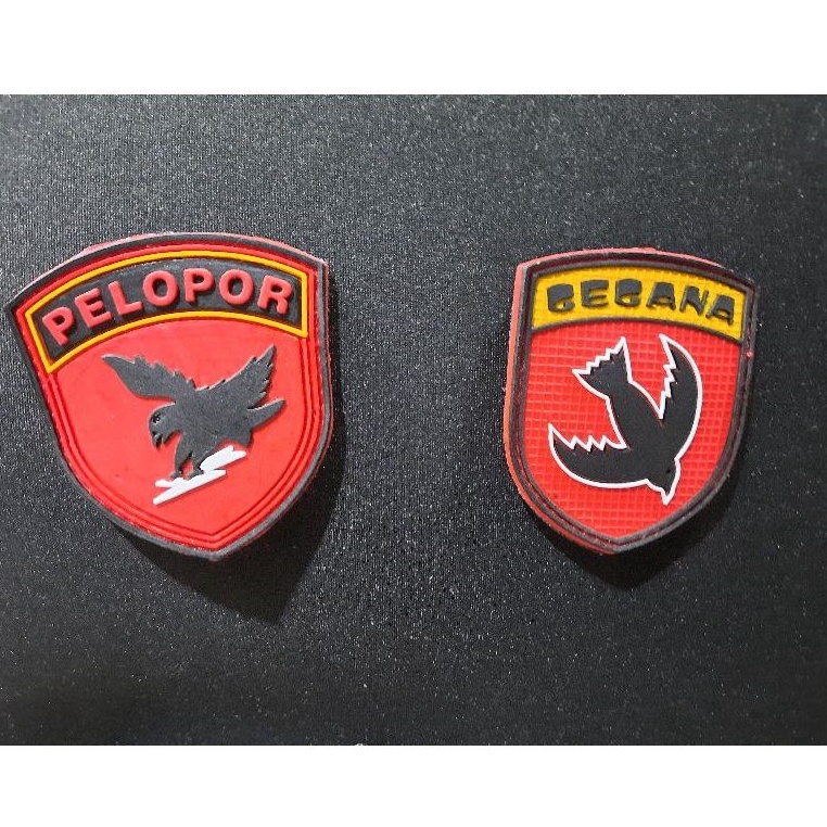 Jual patch logo gegana / patch logo rubber logo pelopor / patch Rubber ...