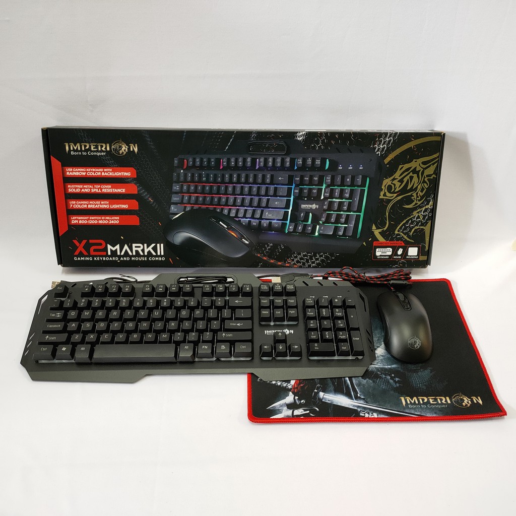 Jual Imperion Mark II Gaming Keyboard Mouse Combo X2 | Shopee Indonesia