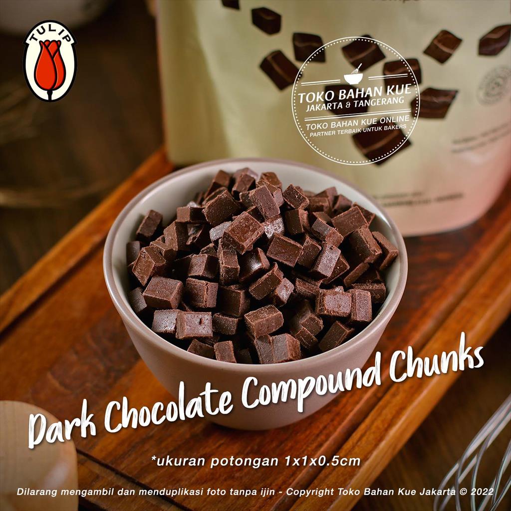 Jual Tulip Choco Chunks Dark Chocolate Compound 100gr Coklat Potongan ...