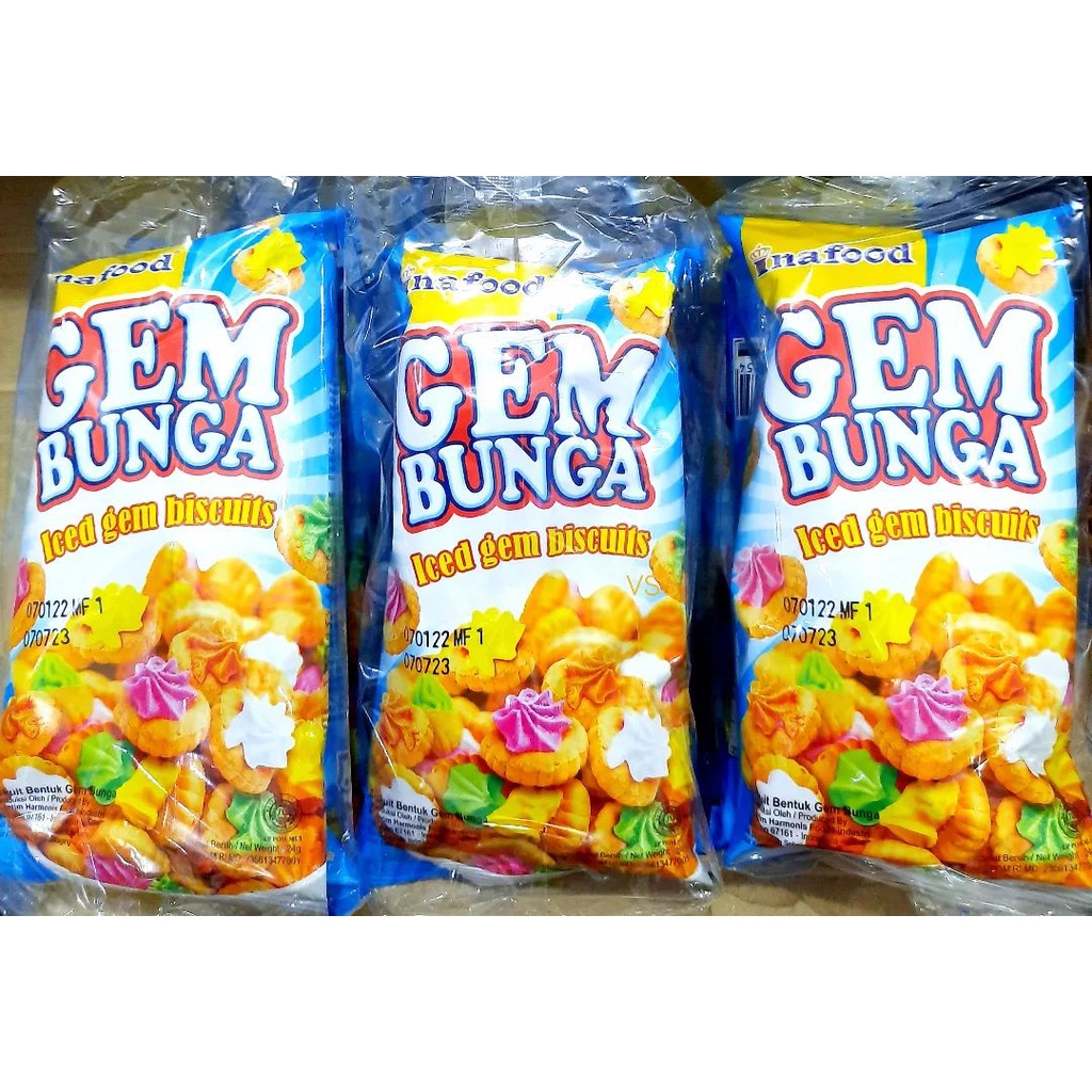 Jual GEM BUNGA INAFOOD RENCENG 24GR | Shopee Indonesia