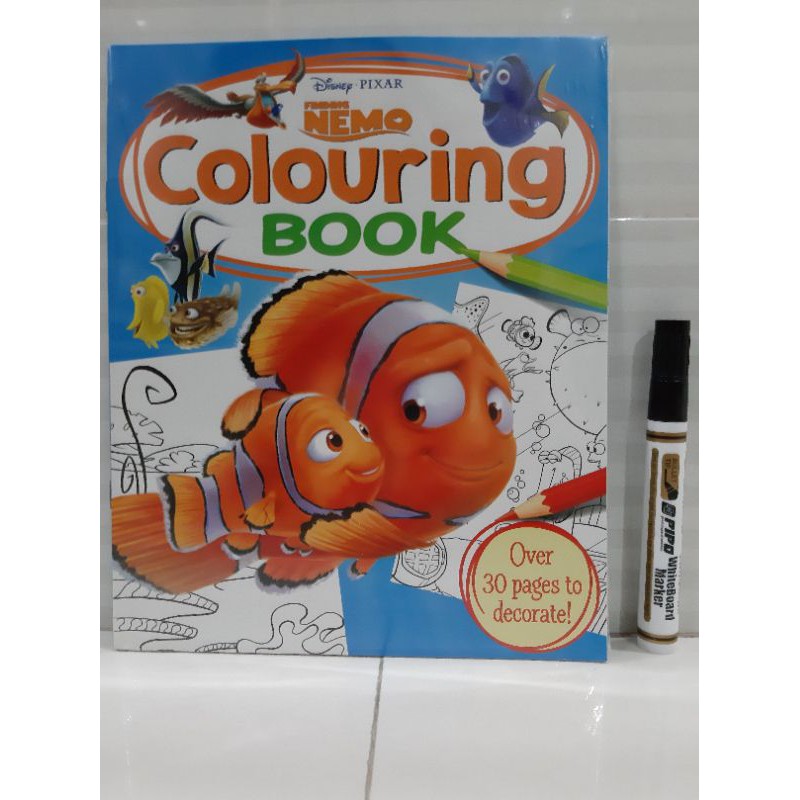 Jual nemo colouring book. buku mewarnai. buku bbw | Shopee Indonesia