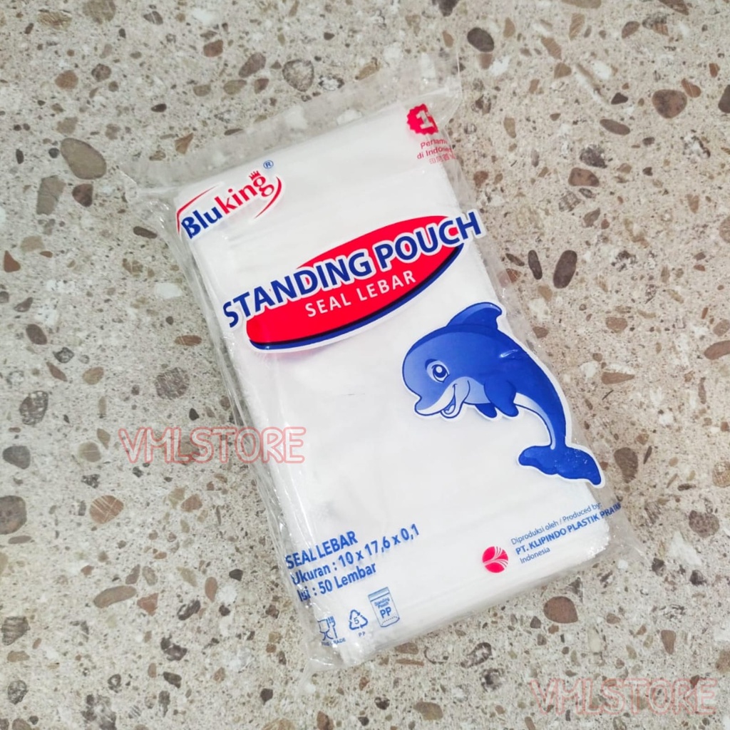 Jual STANDING POUCH 10X17 DOUBLE SEAL LEBAR / PLASTIK KLIP BERDIRI ISI ...