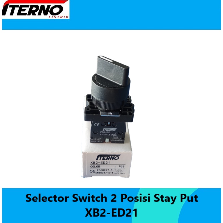 Jual Selector Switch 22mm XB2-ED21 1NO 2 Posisi Iterno | Shopee Indonesia