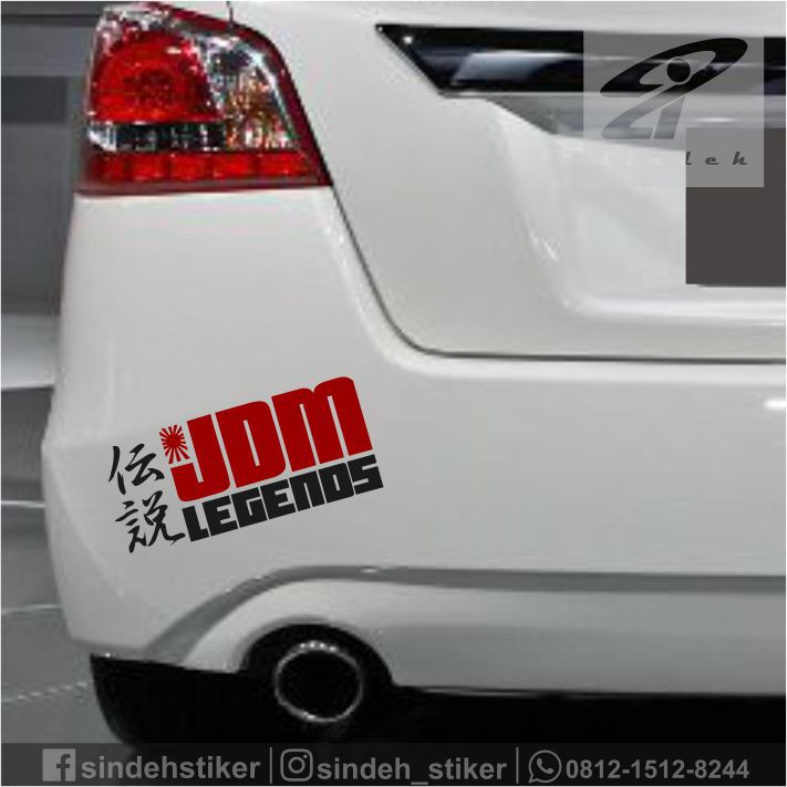 Jual cutting sticker mobil JDM Legends warna stiker mobil keren stiker ...