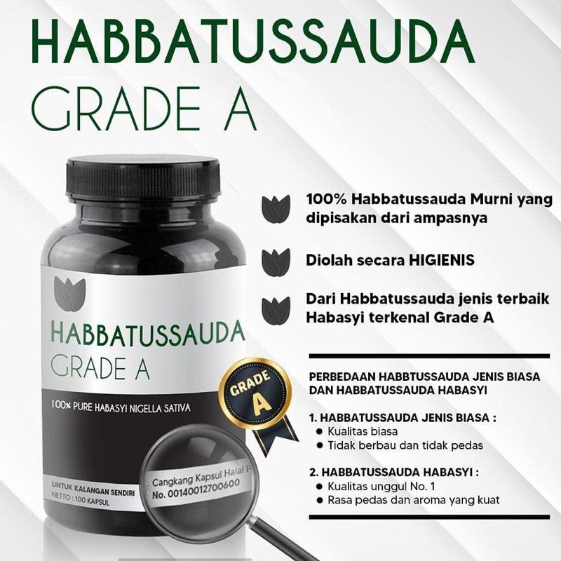 Jual SUPLEMEN HERBAL Habbatussauda grade A jenis habasyi dari ethiopia ...