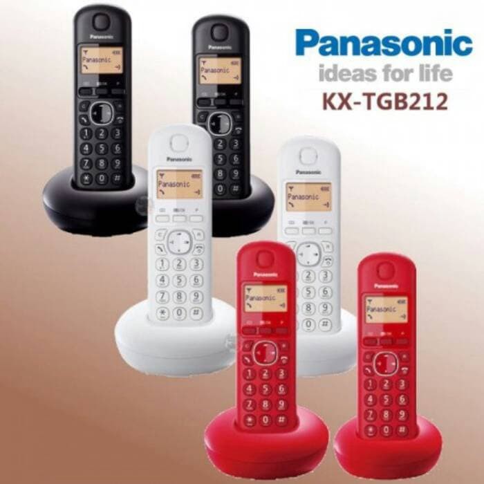 Jual PANASONIC KX-TGB212 TWIN / DOUBLE HANDSET TELEPON WIRELESS Indonesia|Shopee Indonesia