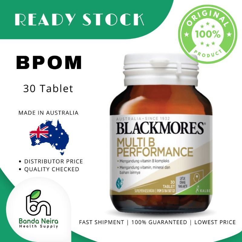 Jual Blackmores Multi B Performance 30 Tablet | Shopee Indonesia