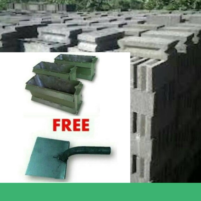 Jual Cetakan BATAKO Bangunan Rumah/Ruko/Perkantoran Uk. 40 x 10 x 15 cm ...