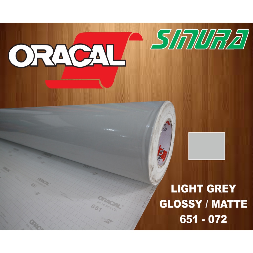 Jual Sticker Oracal 651-072 LIGHT GREY (GLOSSY/MATTE) | Shopee Indonesia