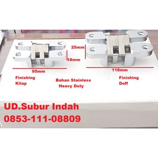 Jual Engsel Lipat Tanam Stainless-Engsel Concealed-Engsel Invisible ...