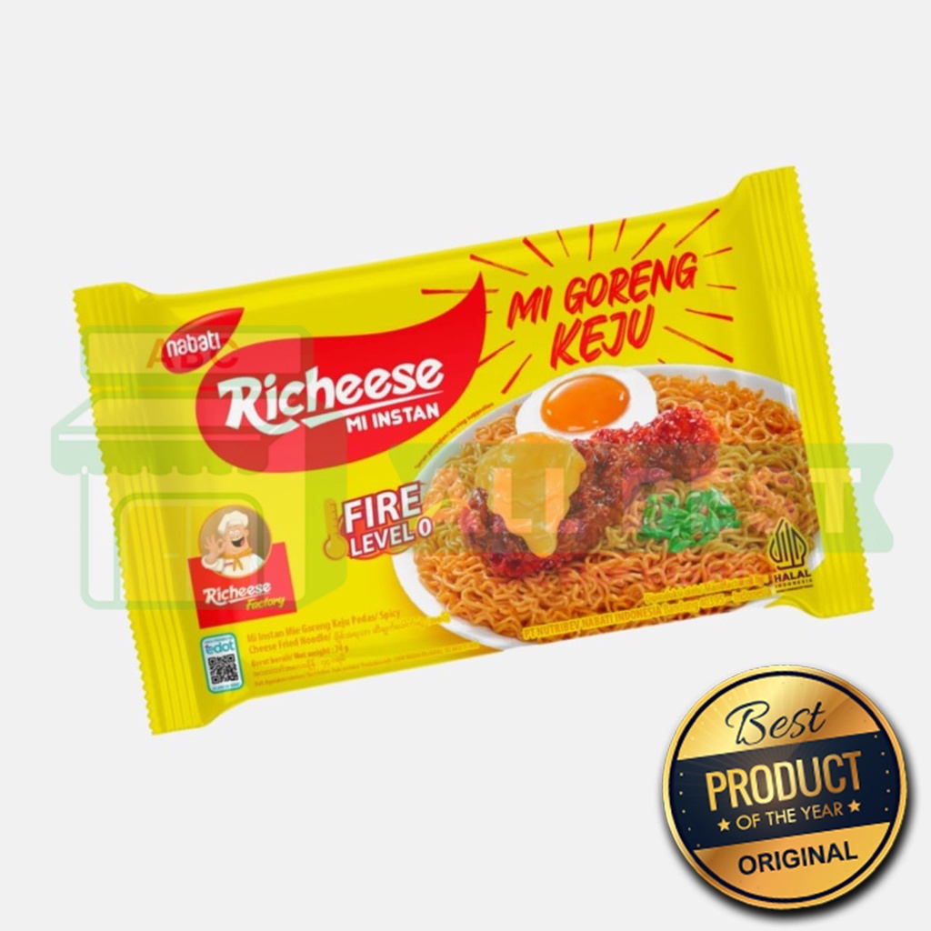 Jual Mie Richeese Nabati 74gr Mie Goreng Instant Keju Richeese Fire ...