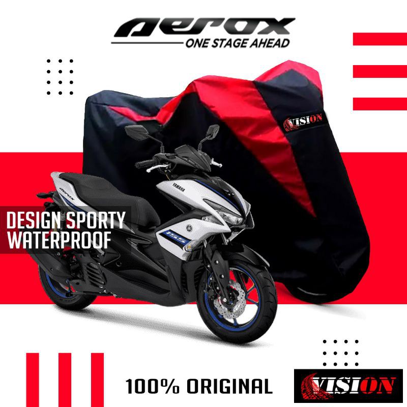 Jual cover motor Yamaha AEROX penutup motor pelindung motor waterproof ...
